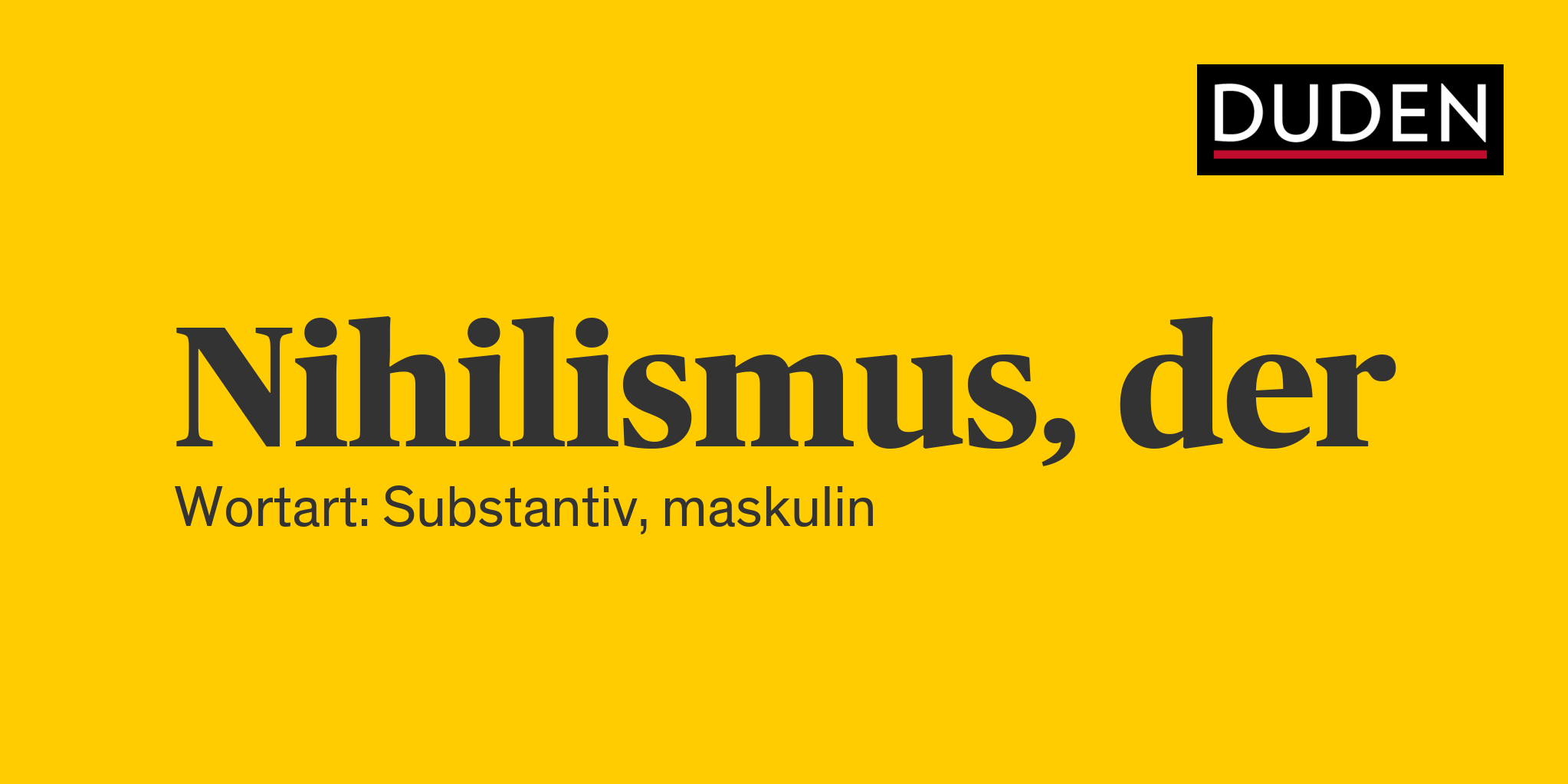 Nihilistisch Definition